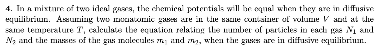 Solved Assuming two monatomic gases are in the same | Chegg.com