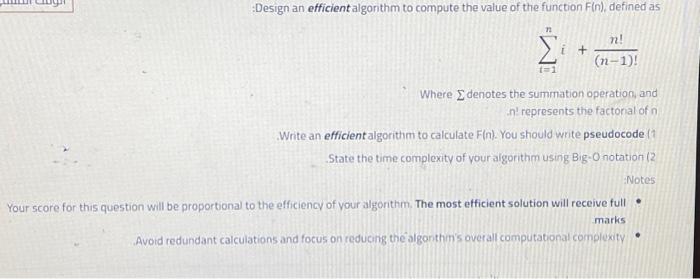 Solved [ sum_{i=1}^{n} i+rac{n !}{(n-1) !} ] Where ( sum ) | Chegg.com