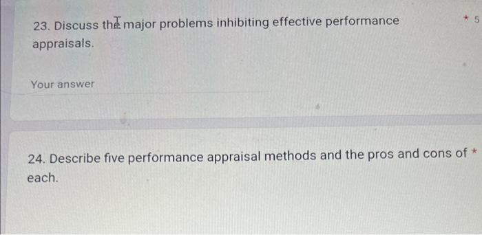 Solved 23 Discuss The Major Problems Inhibiting Effective