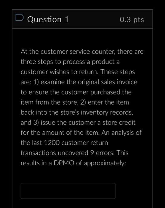 Solved At the customer service counter, there are three | Chegg.com