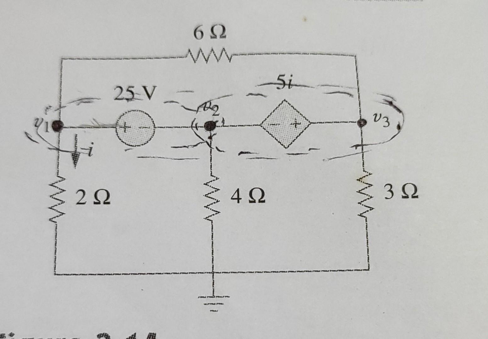 Solved Find v1,v2, and v3 in the circuit of Fig. 3.14 using | Chegg.com