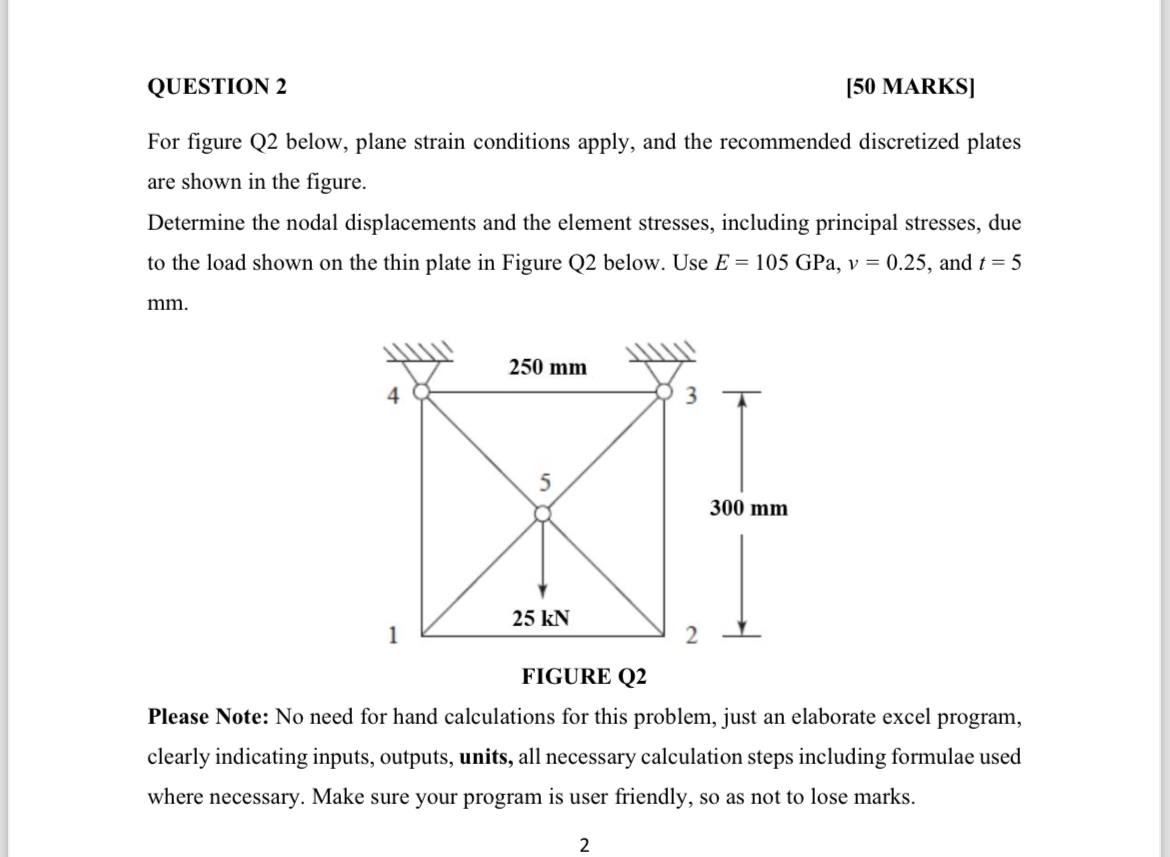 Solved QUESTION 2[50 ﻿MARKS]For figure Q2 ﻿below, plane | Chegg.com