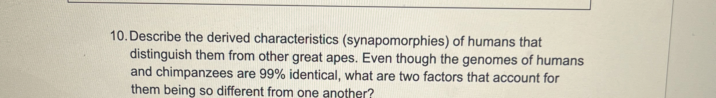 Solved Describe the derived characteristics (synapomorphies) | Chegg.com