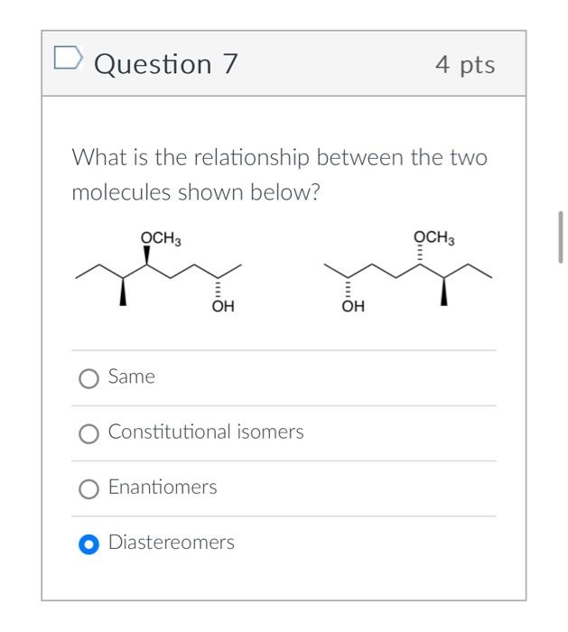 Solved Question 7 4pts What is the relationship between the | Chegg.com