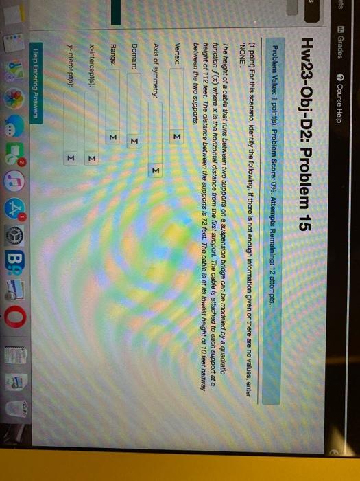 Solved ots 1 Grades Course Help 3 Hw23-Obj-D2: Problem 15 | Chegg.com