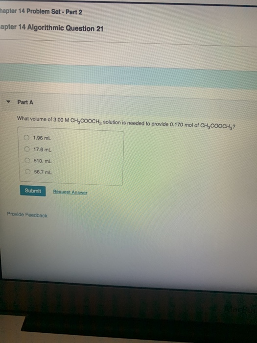 Solved hapter 14 Problem Set - Part 2 apter 14 Algorithmic | Chegg.com