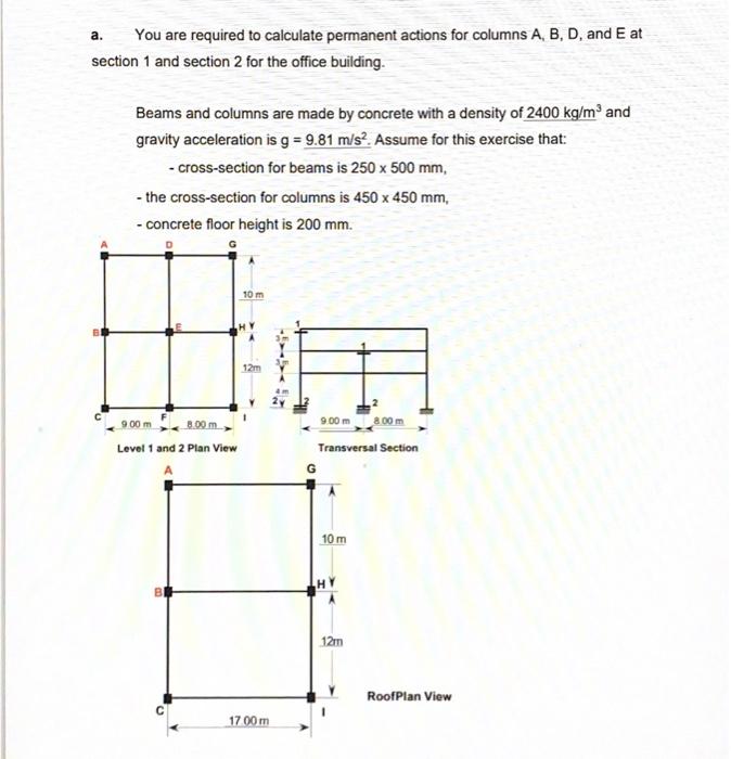 Solved a. You are required to calculate permanent actions | Chegg.com