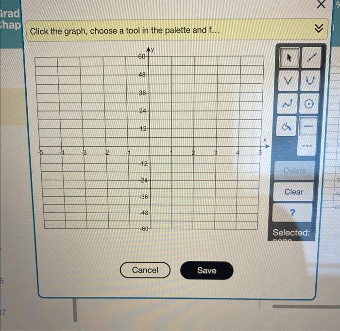 Solved Click the graph, choose a tool in the palette and | Chegg.com