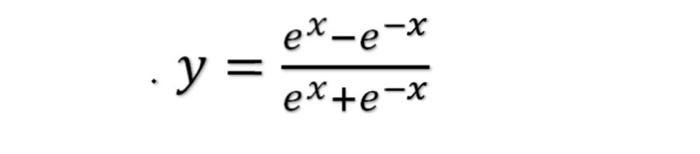 Solved · ex-e-* y = ex+e-x | Chegg.com
