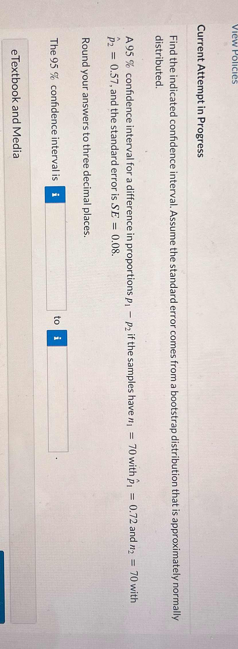 Solved Current Attempt in ProgressFind the indicated | Chegg.com