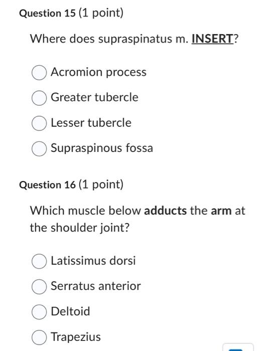 Solved Which of the following muscles does NOT laterally | Chegg.com