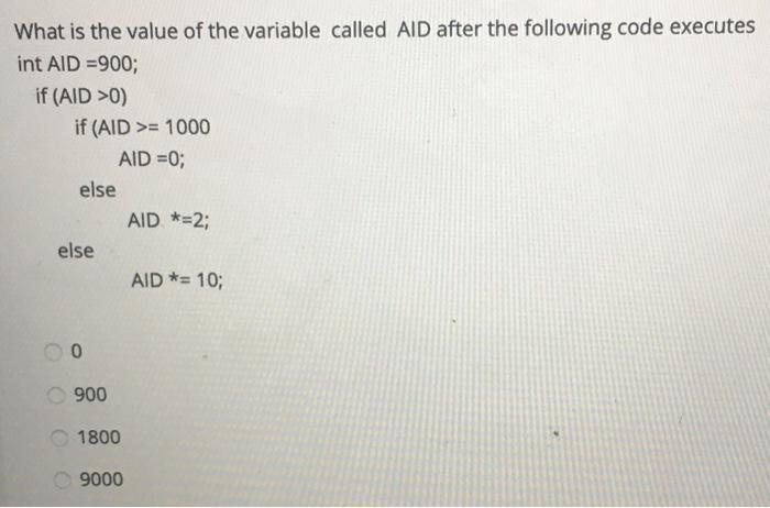Solved Given the following statements. int sum(o), count(5); | Chegg.com