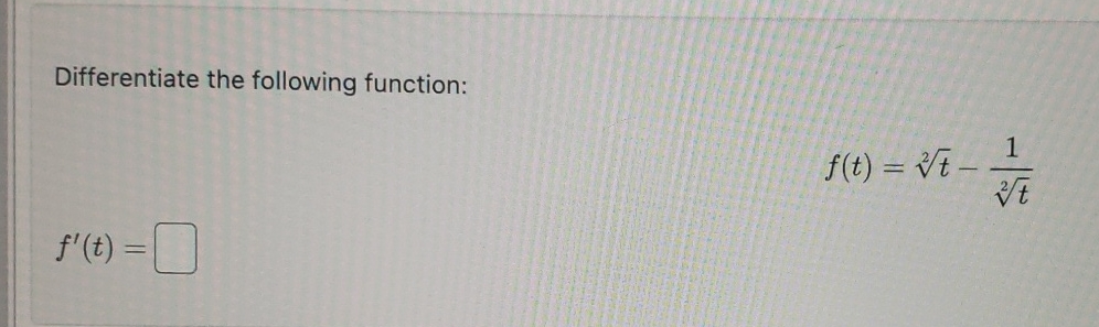 Solved Differentiate the following | Chegg.com