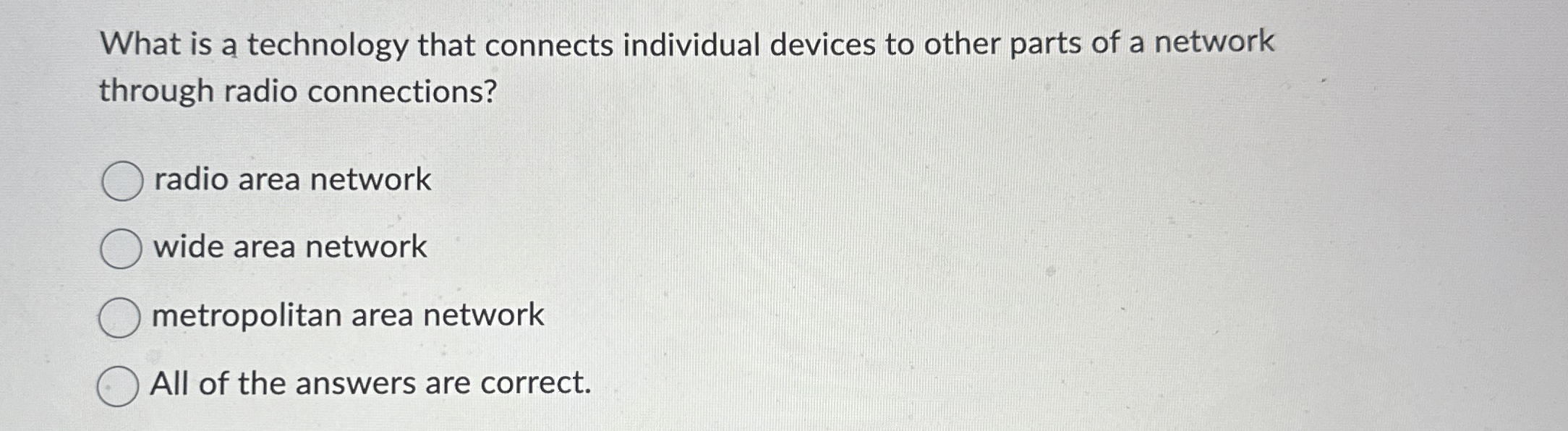 Solved What is a technology that connects individual devices | Chegg.com