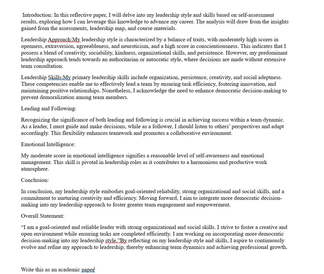 Solved Introduction: In this reflective paper, I will delve | Chegg.com