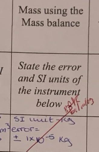 Solved using the various errors and equations calculate the | Chegg.com