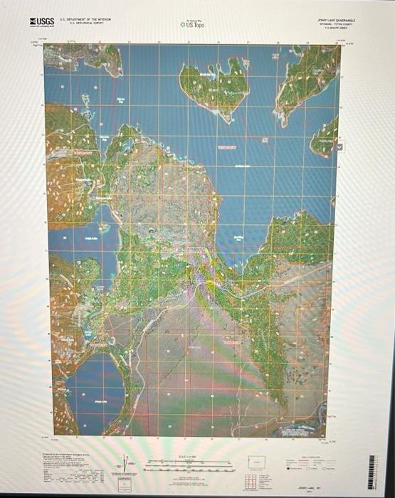 Solved Need help with a topographic maps of Jenny Lake. 1. | Chegg.com