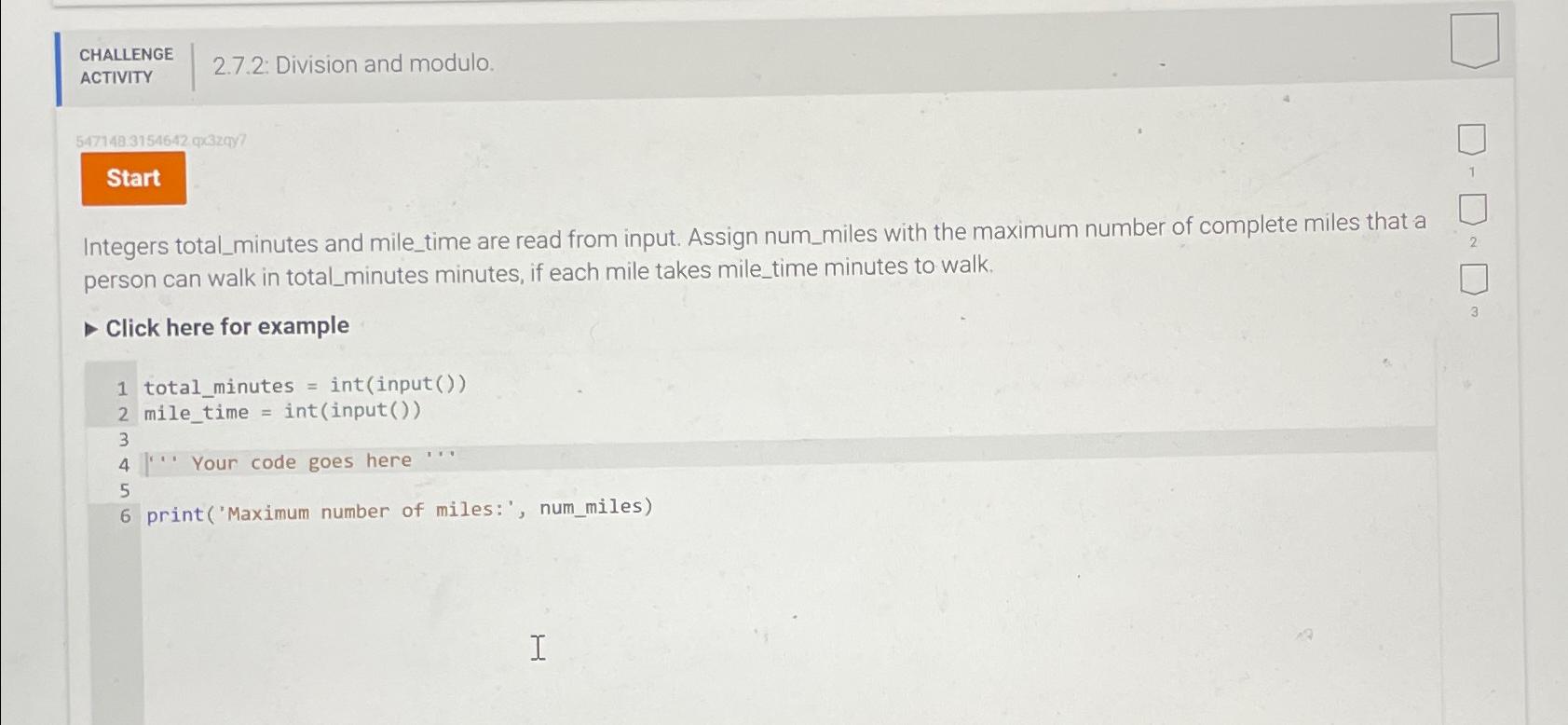 Solved CHALLENGEACTIVITY2.7.2: Division and | Chegg.com Solved CHALLENGEACTIVITY2.7.2: Division and | Chegg.com