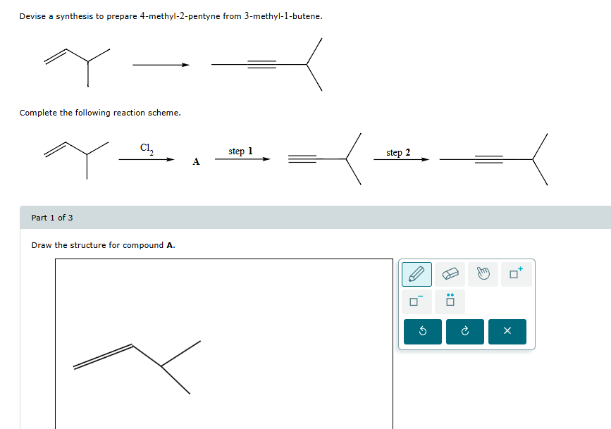 Complete the following reaction scheme. Part 1 ﻿of 3 | Chegg.com
