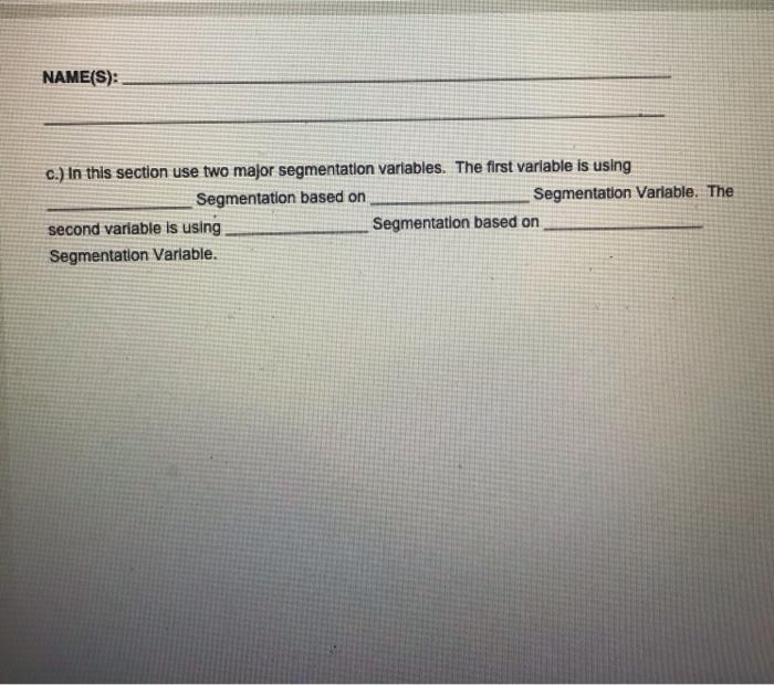 Solved CHAPTER 7 Sementation, Target, and Pesting 241 | Chegg.com