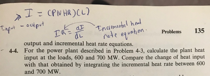 Solved 4-3. A 800 MW coal-fired power plant has the plant | Chegg.com