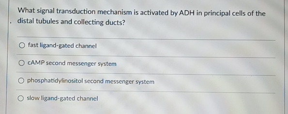 Solved What signal transduction mechanism is activated by | Chegg.com