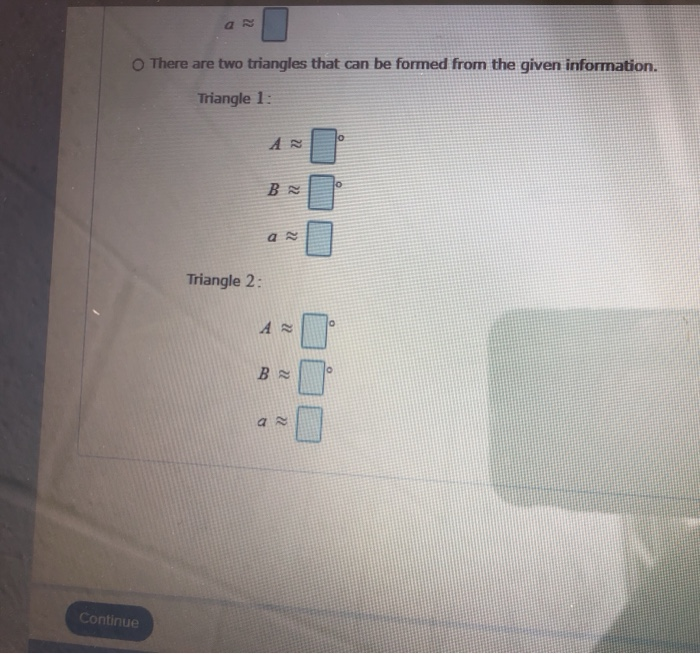 Solved Information is given about AABC. Determine if the | Chegg.com