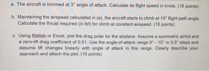 Solved 2. An aircraft with mass 3,000 kg, wing span 12 m, | Chegg.com
