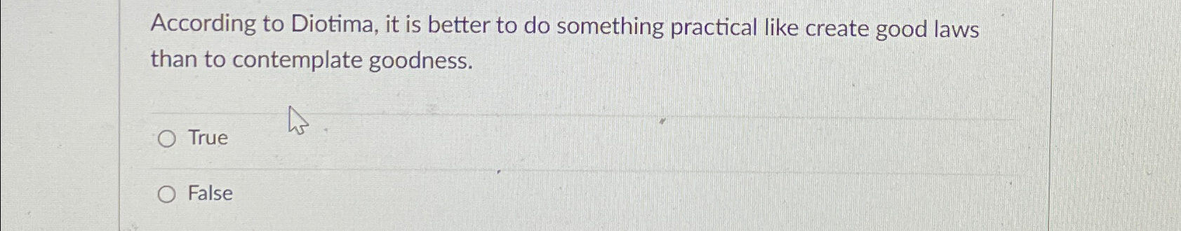 Solved According to Diotima, it is better to do something | Chegg.com