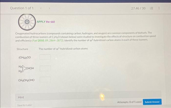 Solved Structure (CH3)2CO H₂C H₂C CHOH CH,CH,CHO The number | Chegg.com