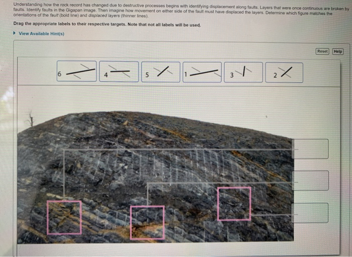 Solved The type and orientation of rock units provide | Chegg.com