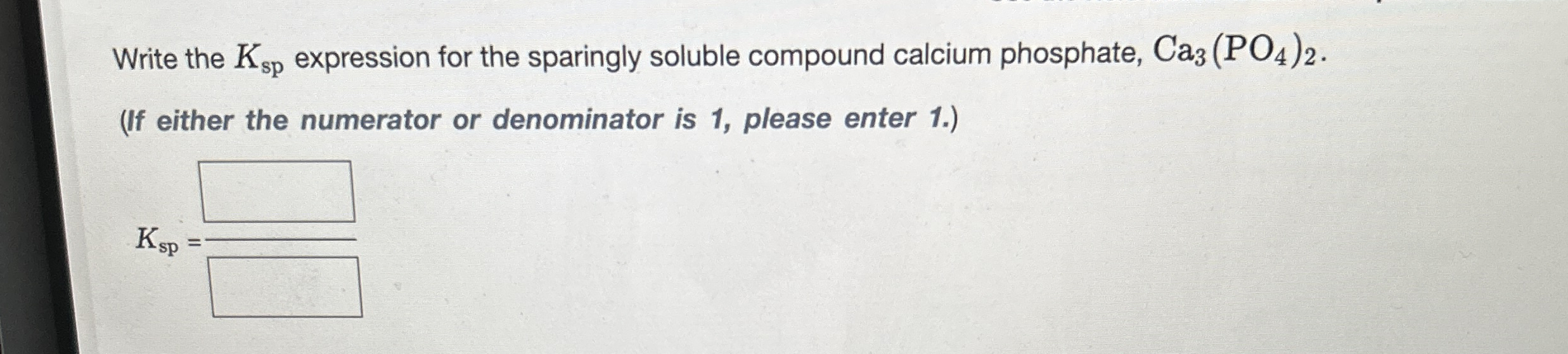 Solved Write the Ksp ﻿expression for the sparingly soluble | Chegg.com
