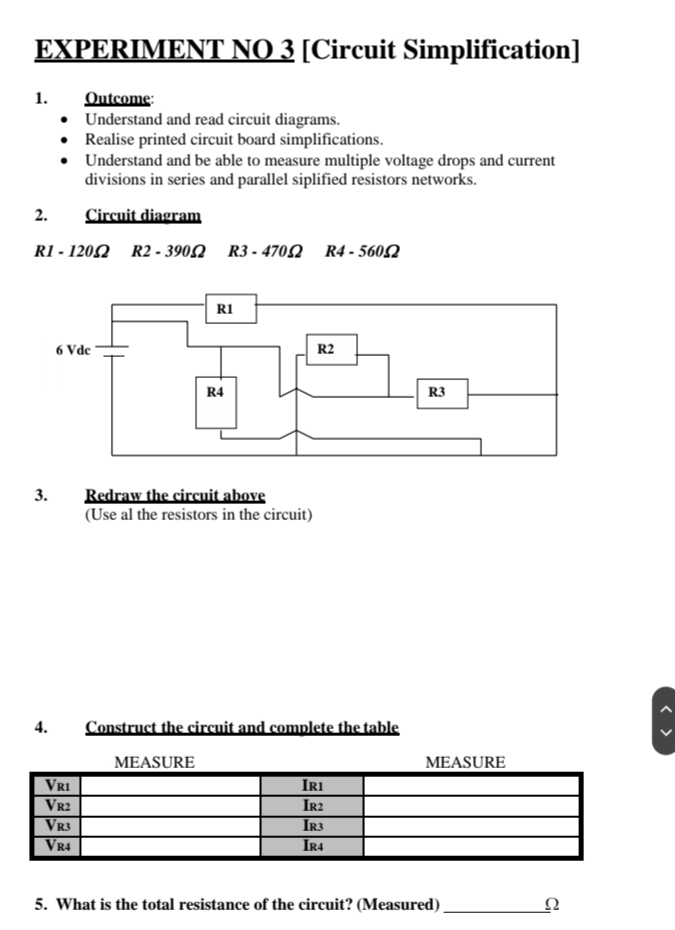 Solved EXPERIMENT NO 3 [Circuit | Chegg.com