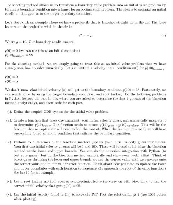 Solved Will give like for good work. The shooting method | Chegg.com