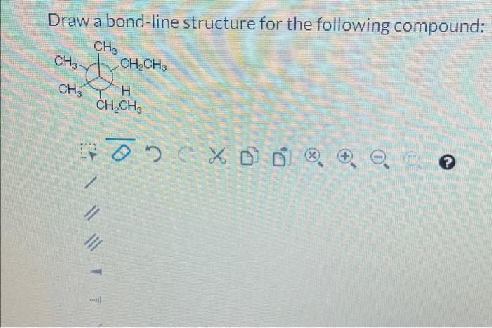 Solved Draw a bond-line structure for the following | Chegg.com