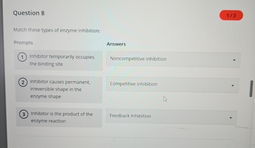 Solved Question 8Match these types of enzyme | Chegg.com