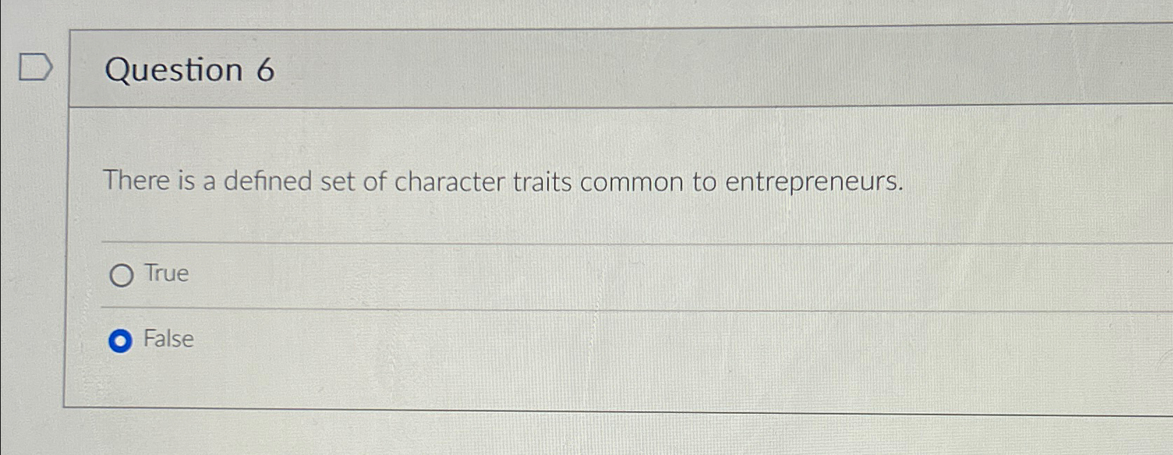 Solved Question 6There is a defined set of character traits | Chegg.com