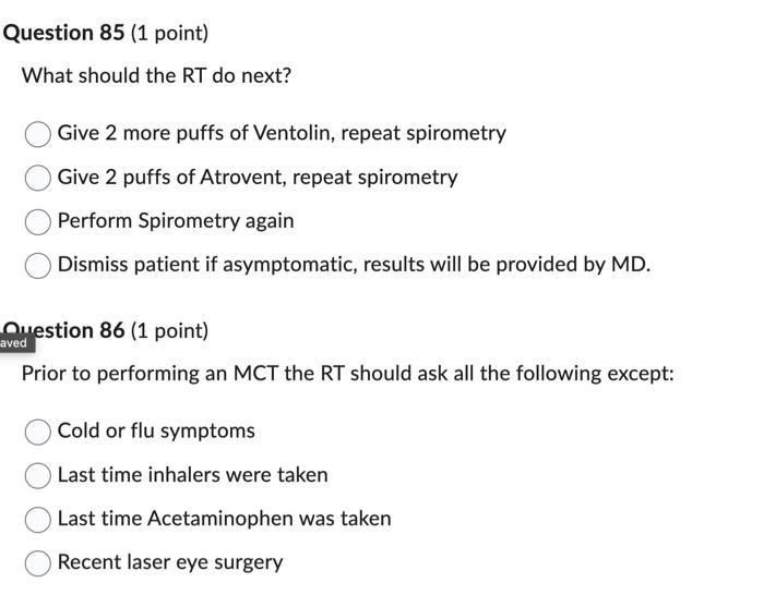 Solved A 25 year old female undergoes a Methacholine | Chegg.com