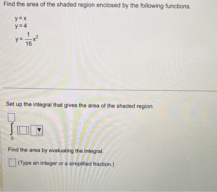 Solved Find the area of the shaded region enclosed by the | Chegg.com