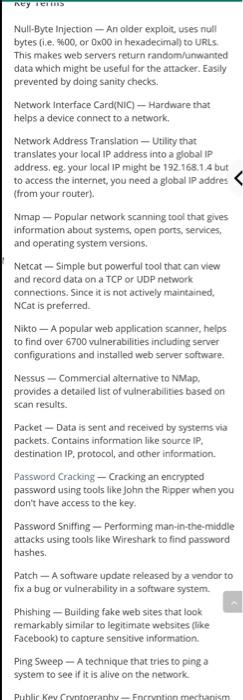 Solved hey res Null-Byte Injection - An older exploit uses | Chegg.com