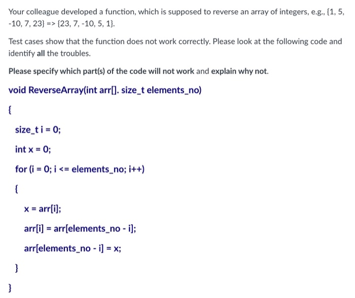 Solved Your colleague developed a function, which is | Chegg.com
