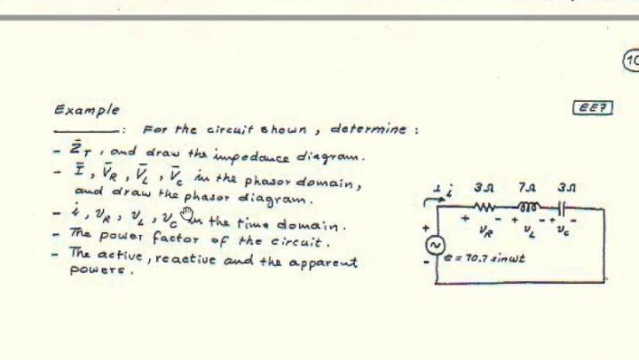 Solved 10 EE? Example For the circuit shown , determine : - | Chegg.com