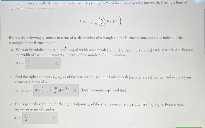 Solved In this problem you will calculate the area between | Chegg.com