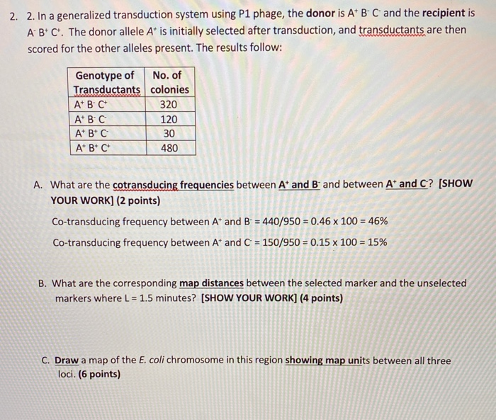 2. 2. In a generalized transduction system using P1 | Chegg.com