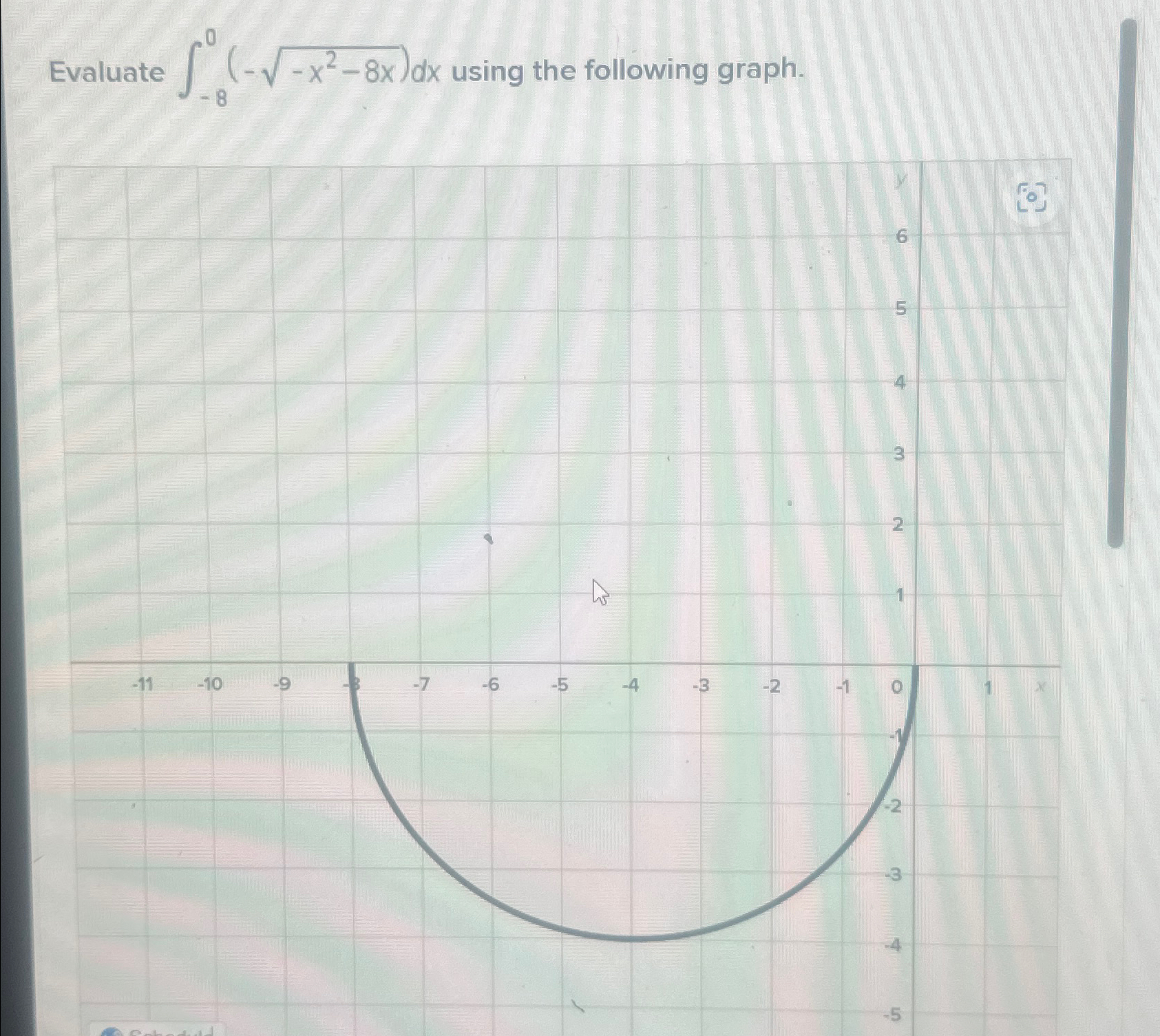 Solved Evaluate ∫-80(--x2-8x2)dx ﻿using the following graph. | Chegg.com