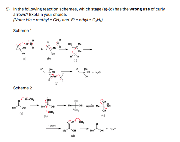 Solved In the following reaction schemes, which stage | Chegg.com