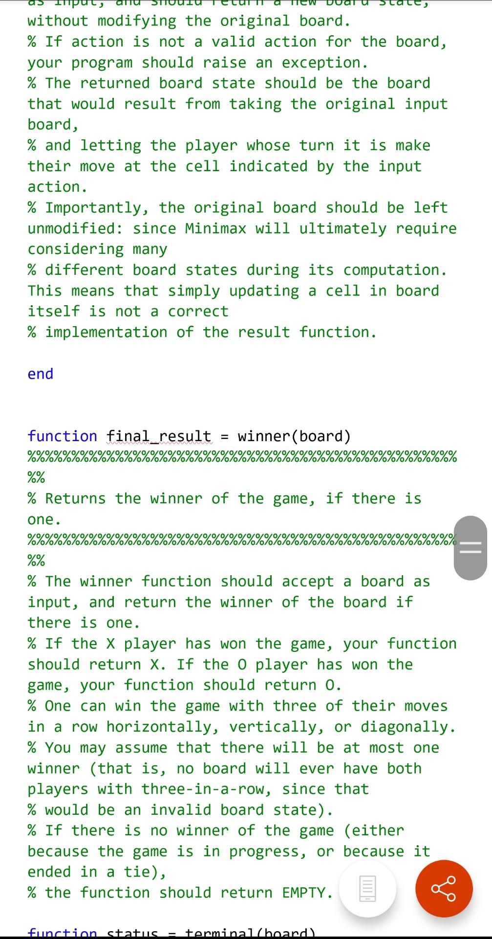 Solved Using Minimax, implement an Al to play Tic-Tac-Toe | Chegg.com Solved Using Minimax, implement an Al to play Tic-Tac-Toe | Chegg.com