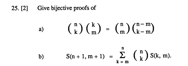 Solved [2] ﻿give Bijective Proofs