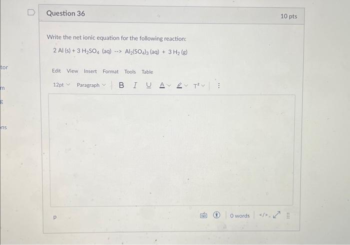 Solved Write the net ionic equation for the following | Chegg.com