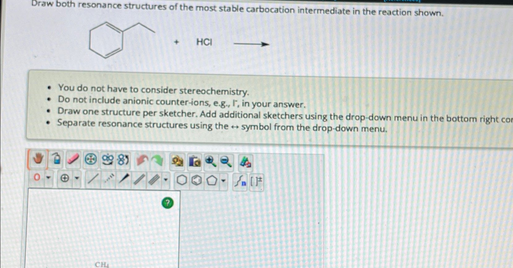 Solved Draw both resonance structures of the most stable | Chegg.com